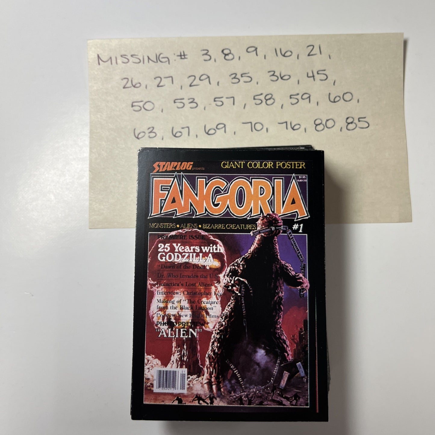 1992 Fangoria Horror Collector Cards Incomplete Set Comic Images USA ...