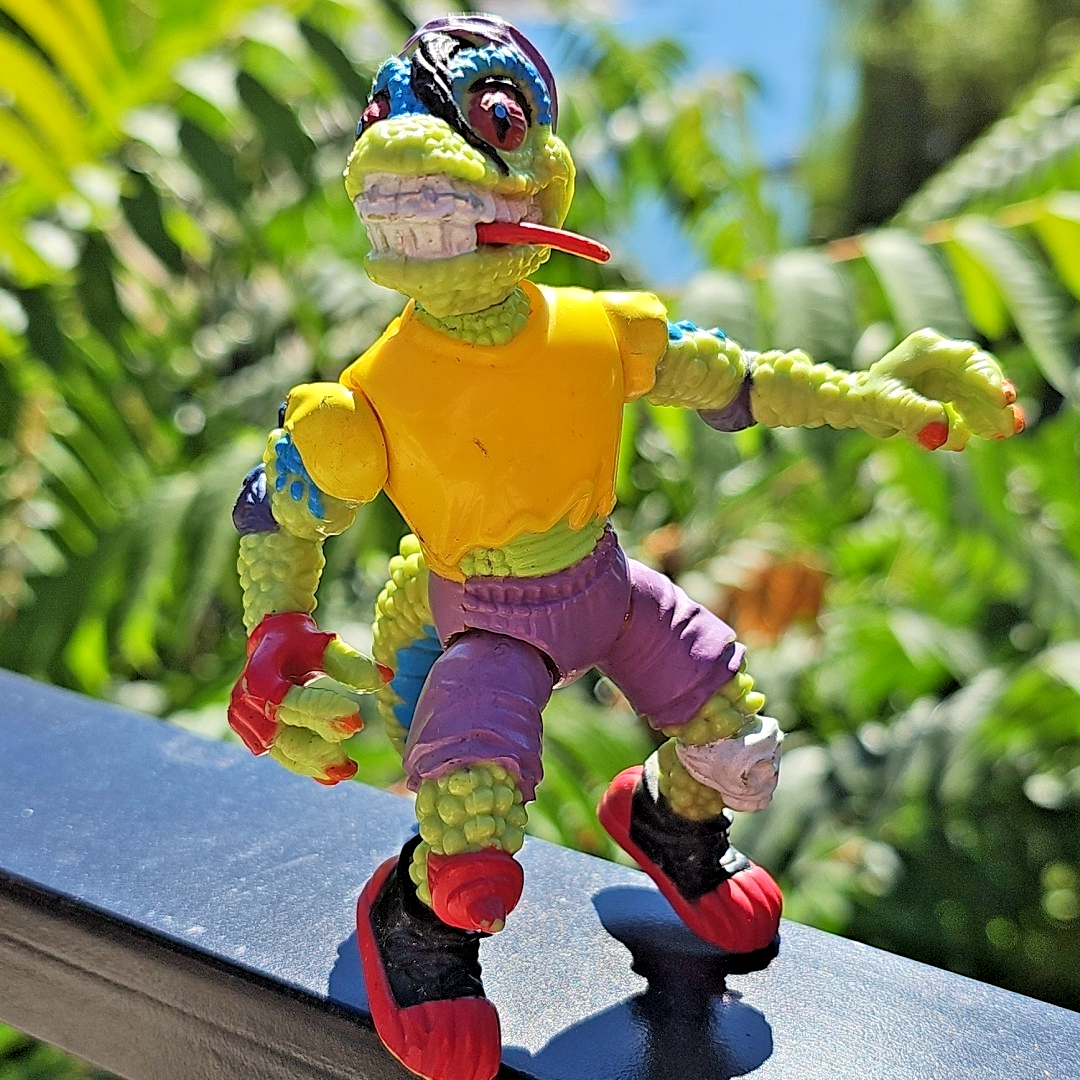 Teenage Mutant Ninja Turtle Mondo Gecko Lizard Action Figure 1990 Play ...